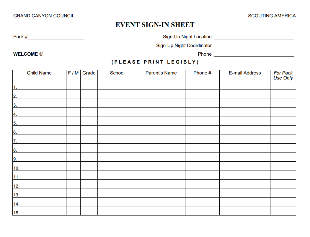 Promote Your Cub Scout Sign-Up Event (Media Kit Resources Included ...